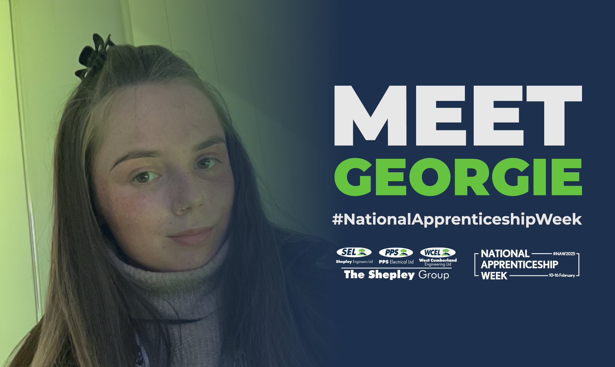 Meet Georgie - National Apprenticeship Week - Shepley Engineers
