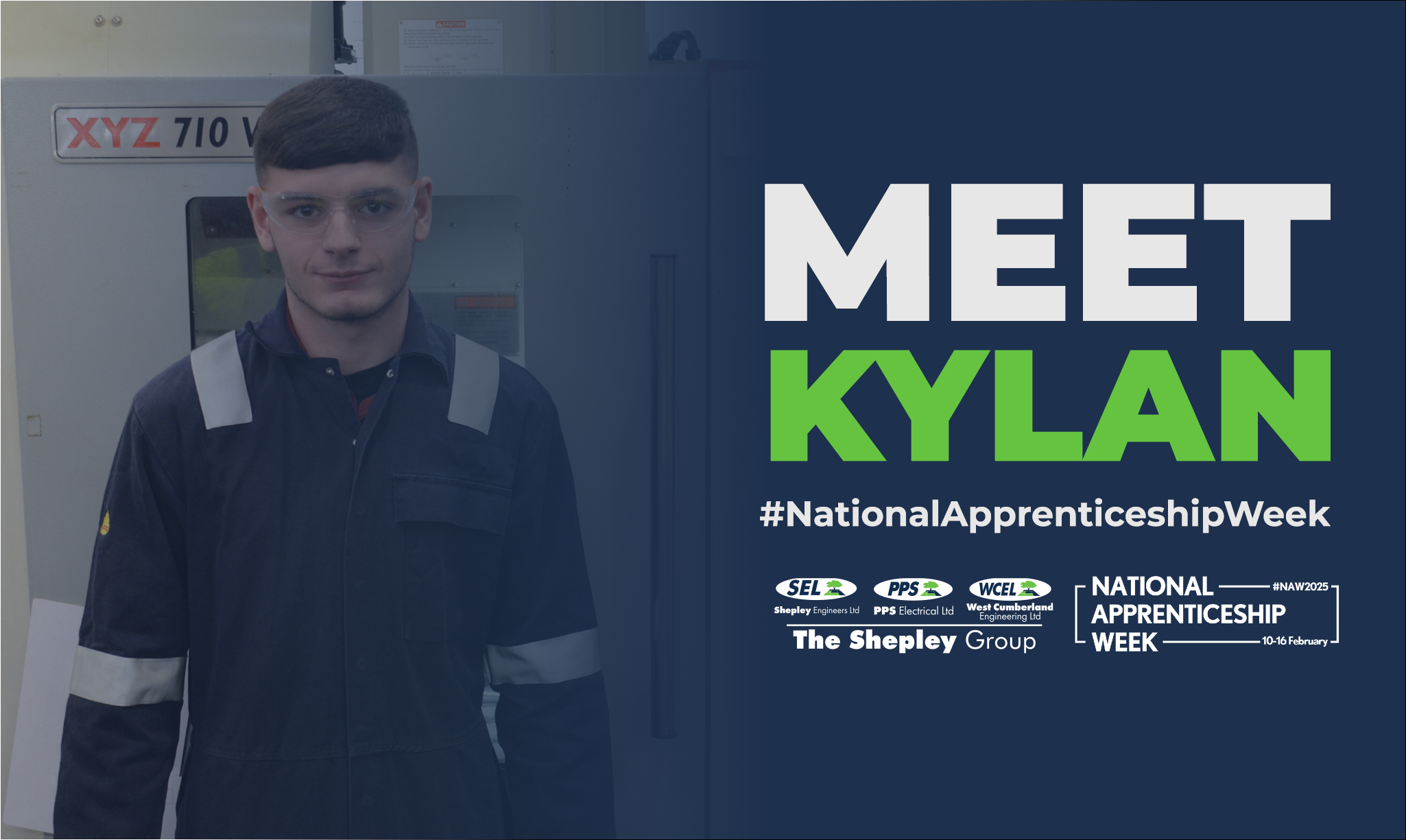 Meet Kylan - National Apprenticeship Week 2025 - Shepley Engineers
